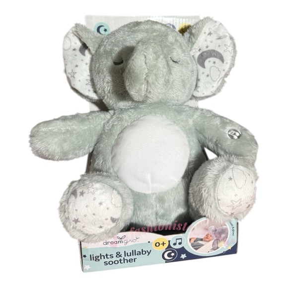 dream gro | Toys | Nwt Elephant Teddy Bear Dreamgro Lights Lullaby ...